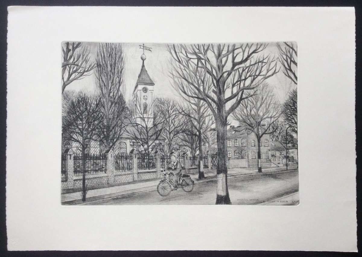 Dorfkirche Alt Rudow (Schwester Martha) | Franke, Eberhard | Künstler ...